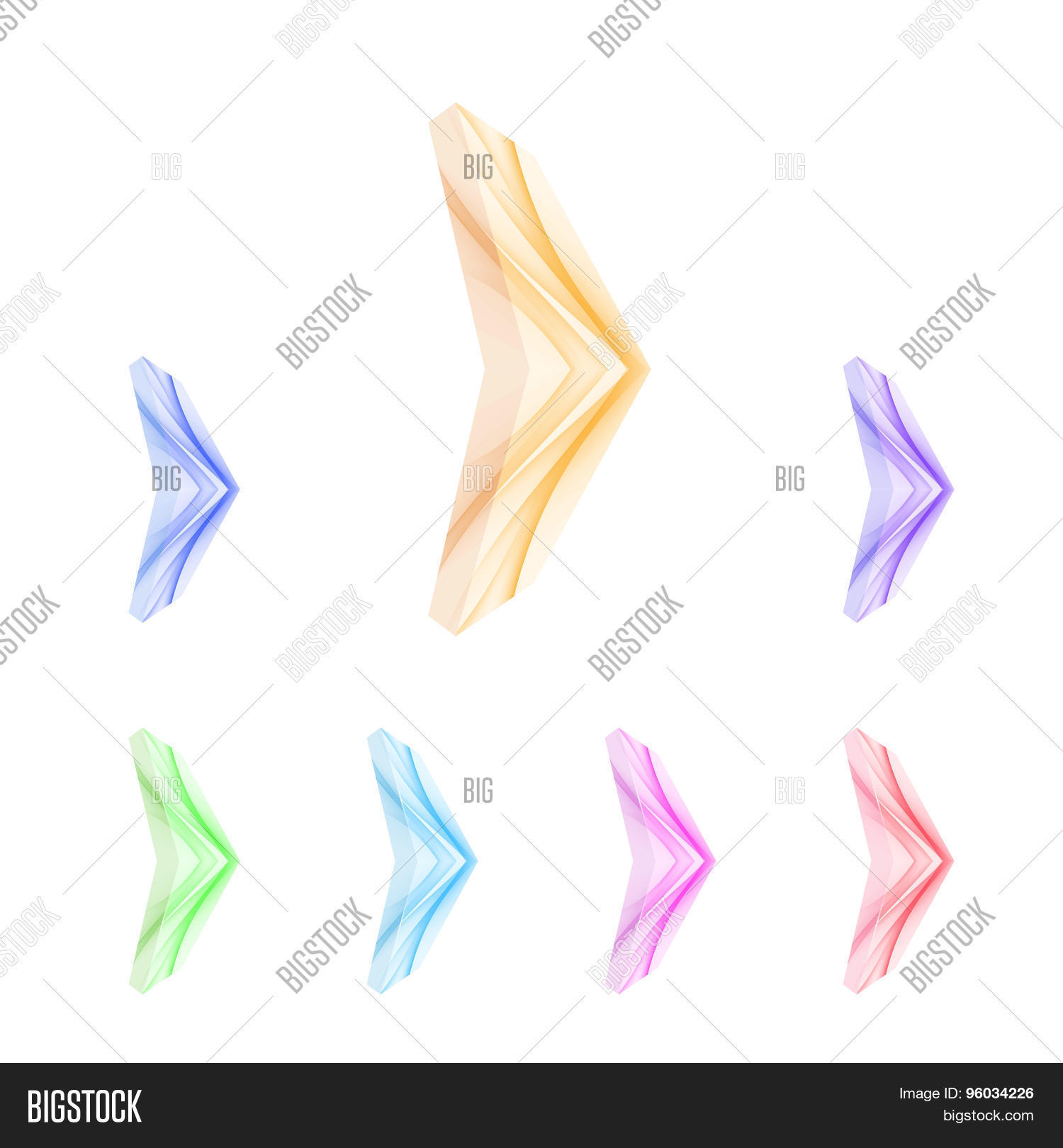 Colorful Arrow Sign Vector & Photo (Free Trial) | Bigstock