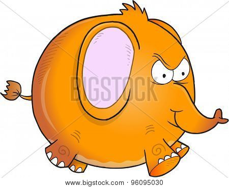 Evil Orange Elephant Vector & Photo (Free Trial) | Bigstock