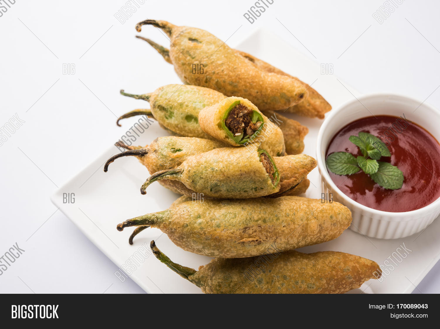 Stuffed Chilli Pakora Image & Photo (Free Trial) | Bigstock