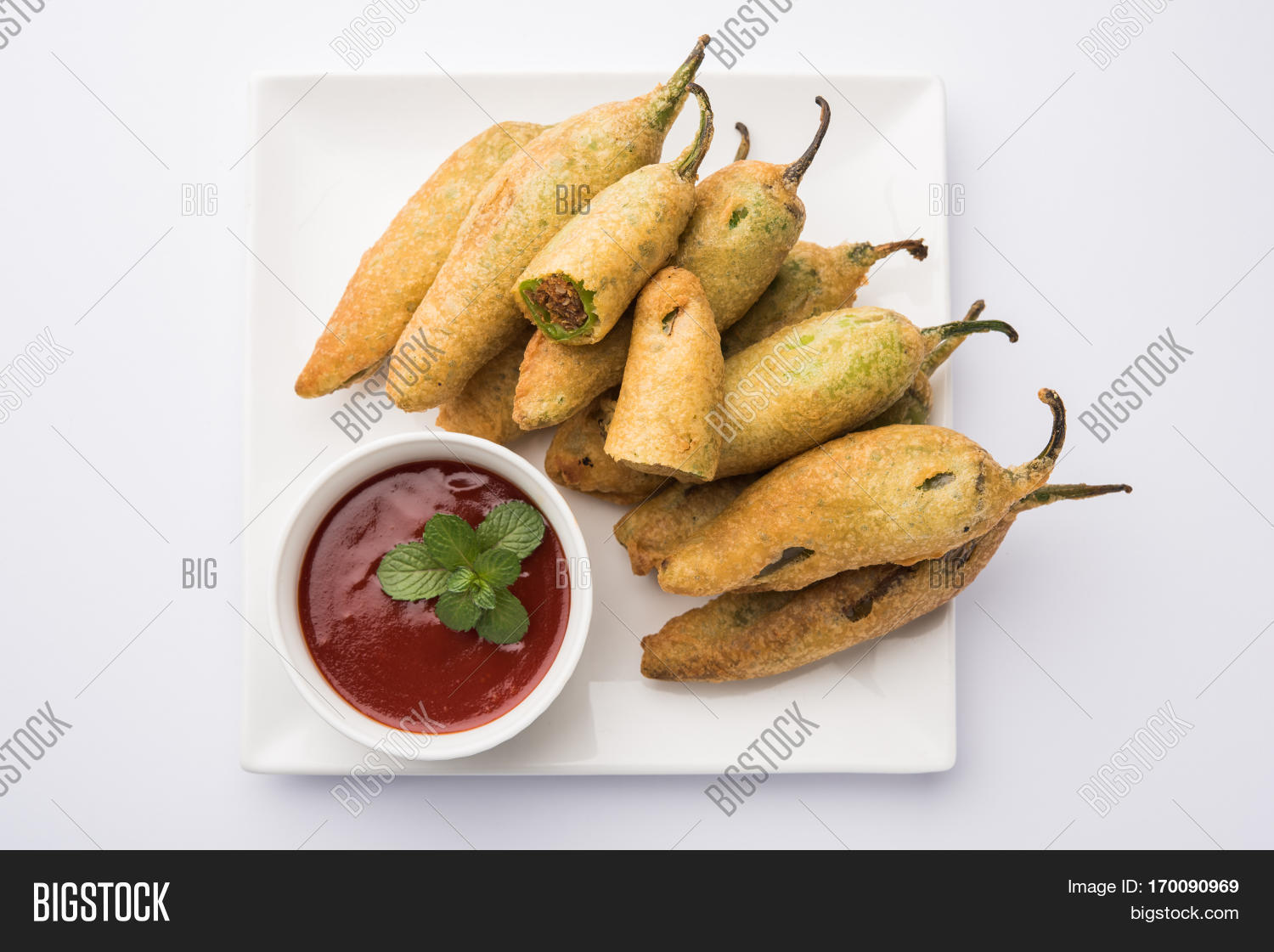 Stuffed Chilli Pakora Image & Photo (Free Trial) | Bigstock