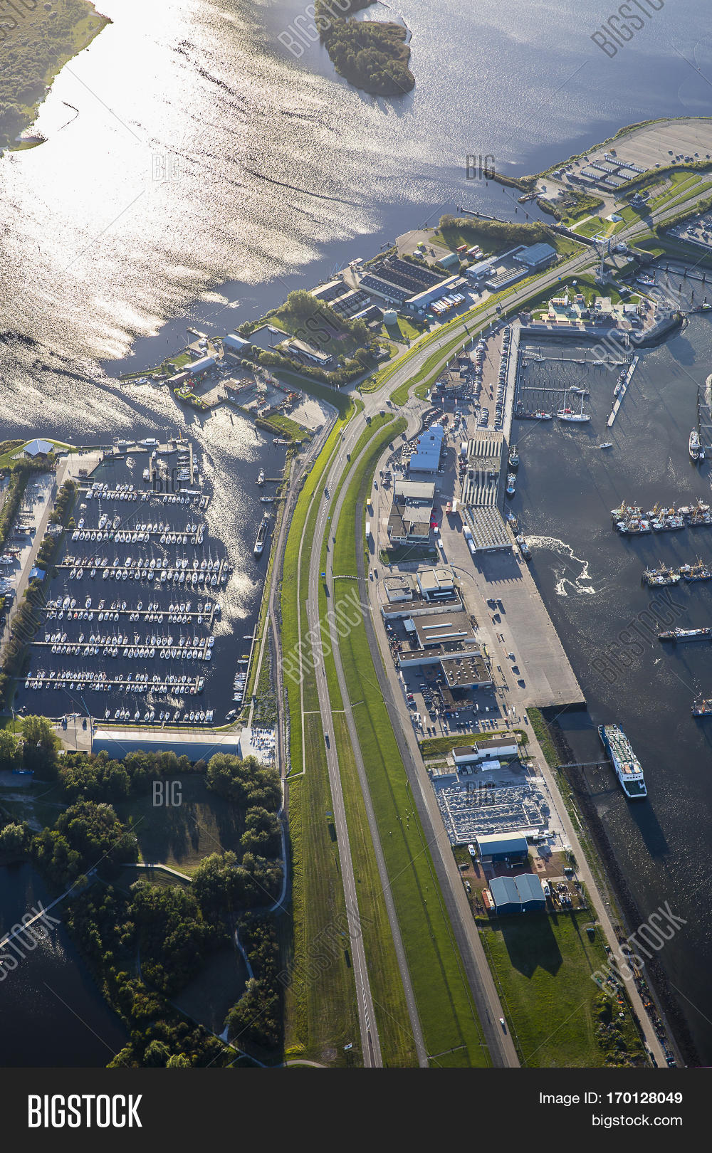 Aerial View Harbour Image & Photo (Free Trial) | Bigstock