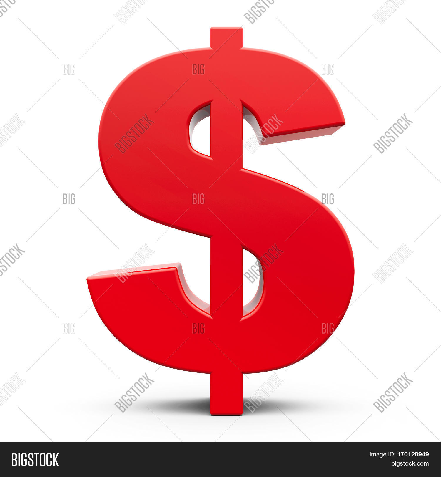 Red Dollar Sign Image & Photo (Free Trial) | Bigstock