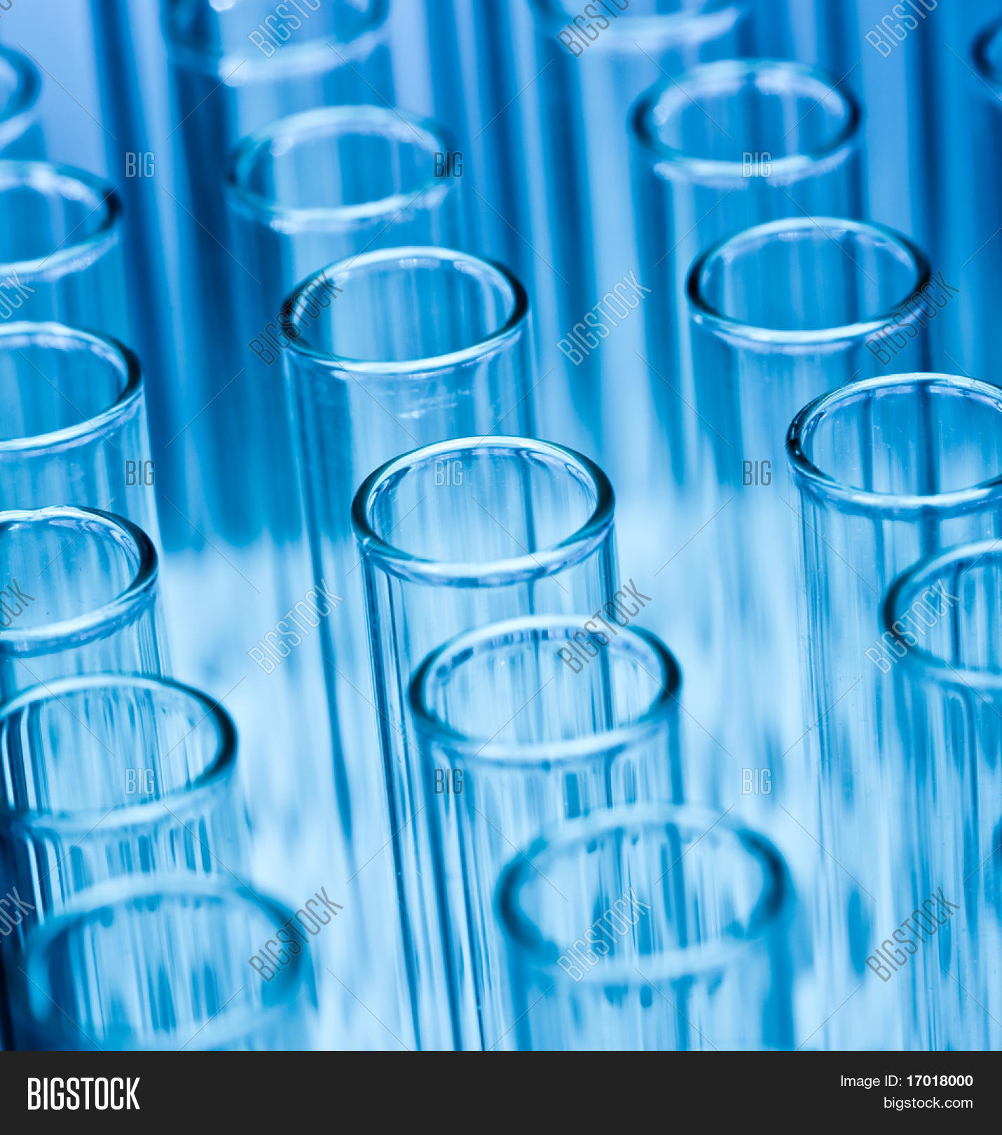 Test Tubes On Blue Image & Photo (Free Trial) | Bigstock