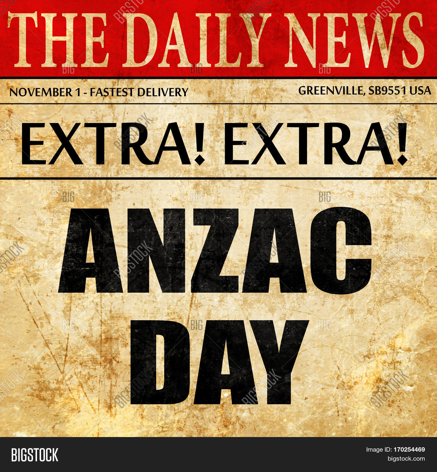 Anzac Day, Newspaper Image & Photo (Free Trial) | Bigstock