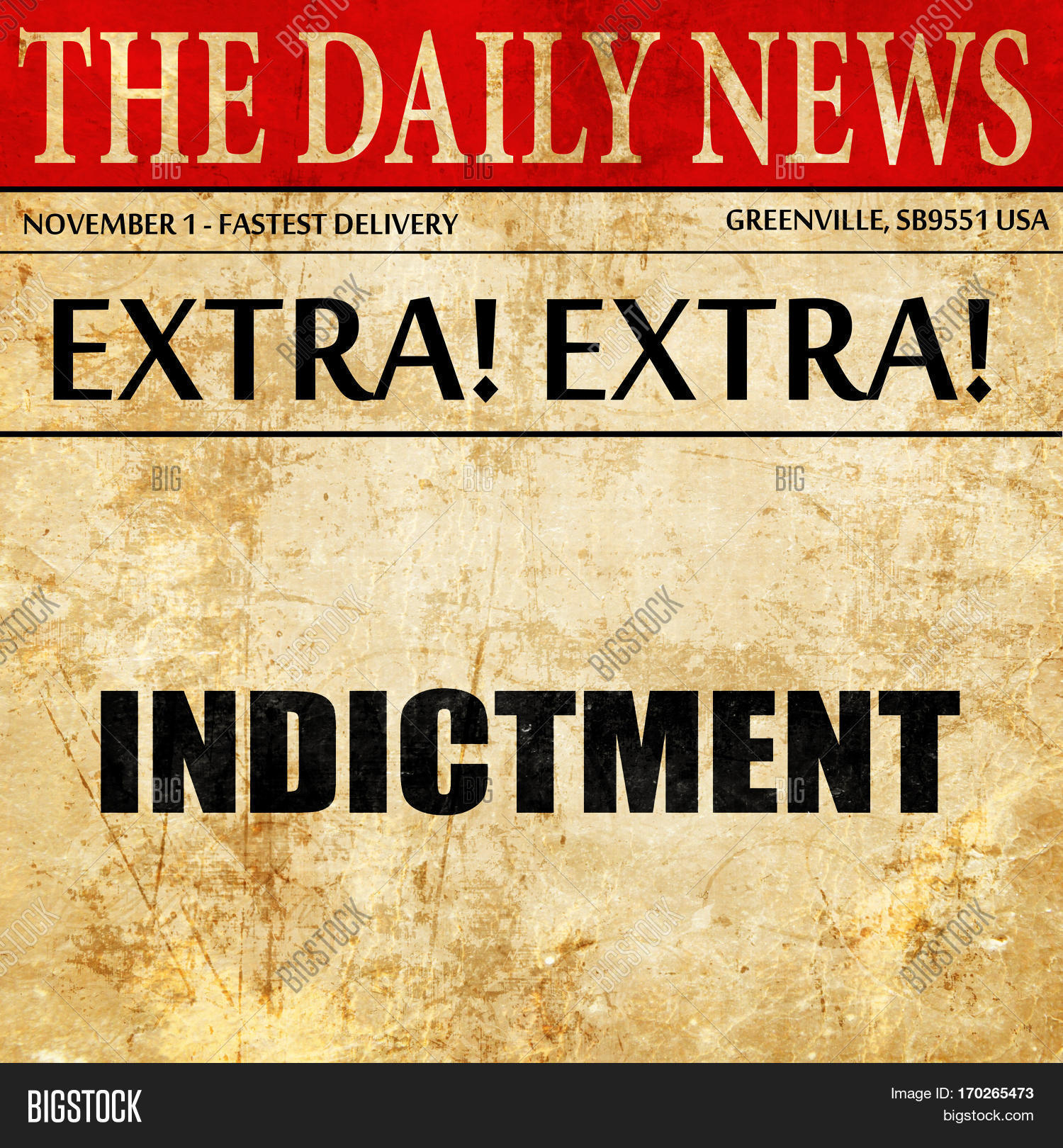 Indictment, Newspaper Image & Photo (Free Trial) | Bigstock