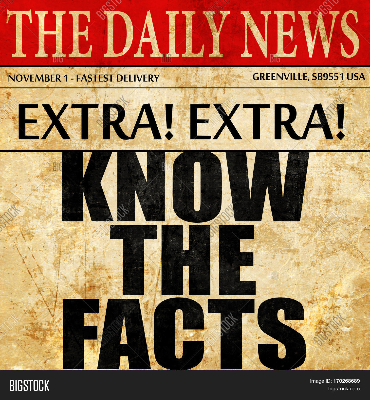 Know Facts, Newspaper Image & Photo (Free Trial) | Bigstock