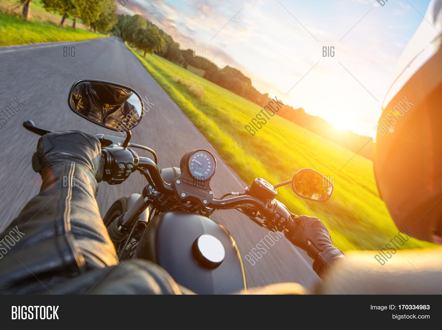 Chopper Driver Riding Image & Photo (Free Trial) | Bigstock
