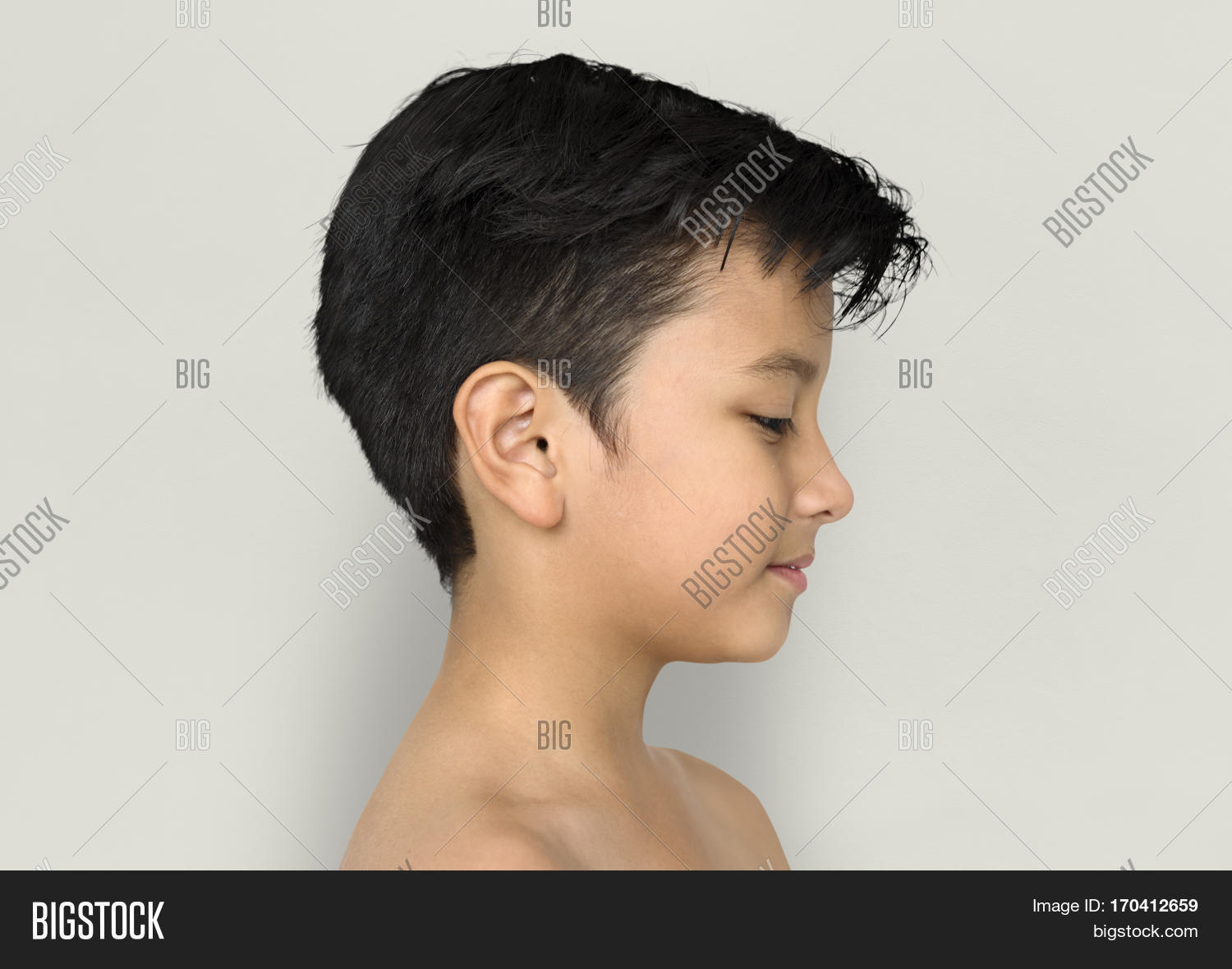 Little Boy Side View Image & Photo (Free Trial) | Bigstock