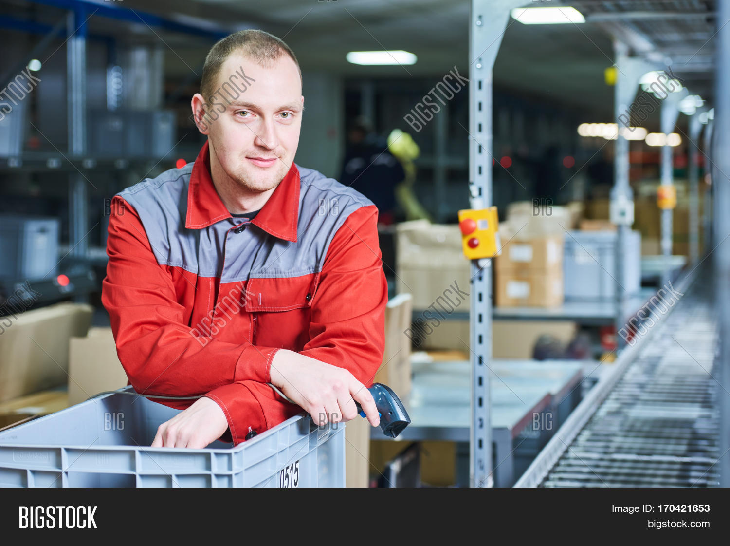 Worker Barcode Scanner Image & Photo (Free Trial) | Bigstock