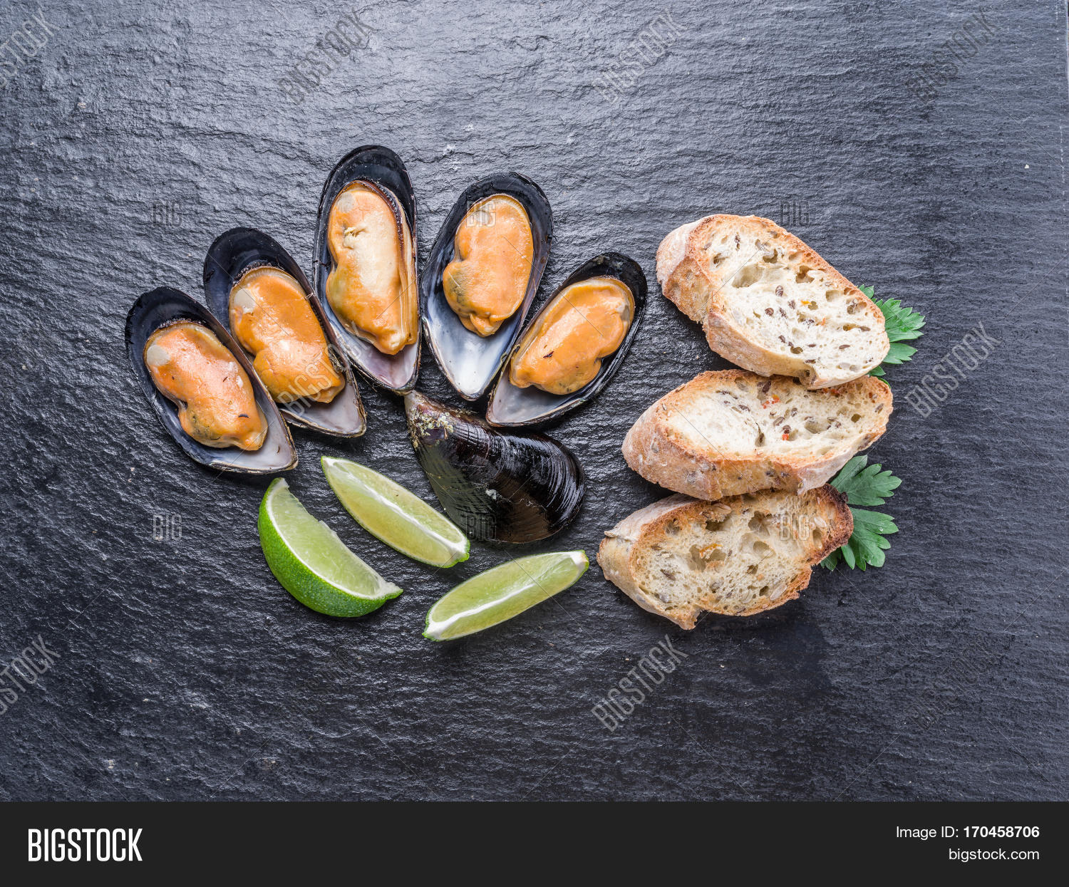Boiled Mussels On Image & Photo (Free Trial) | Bigstock