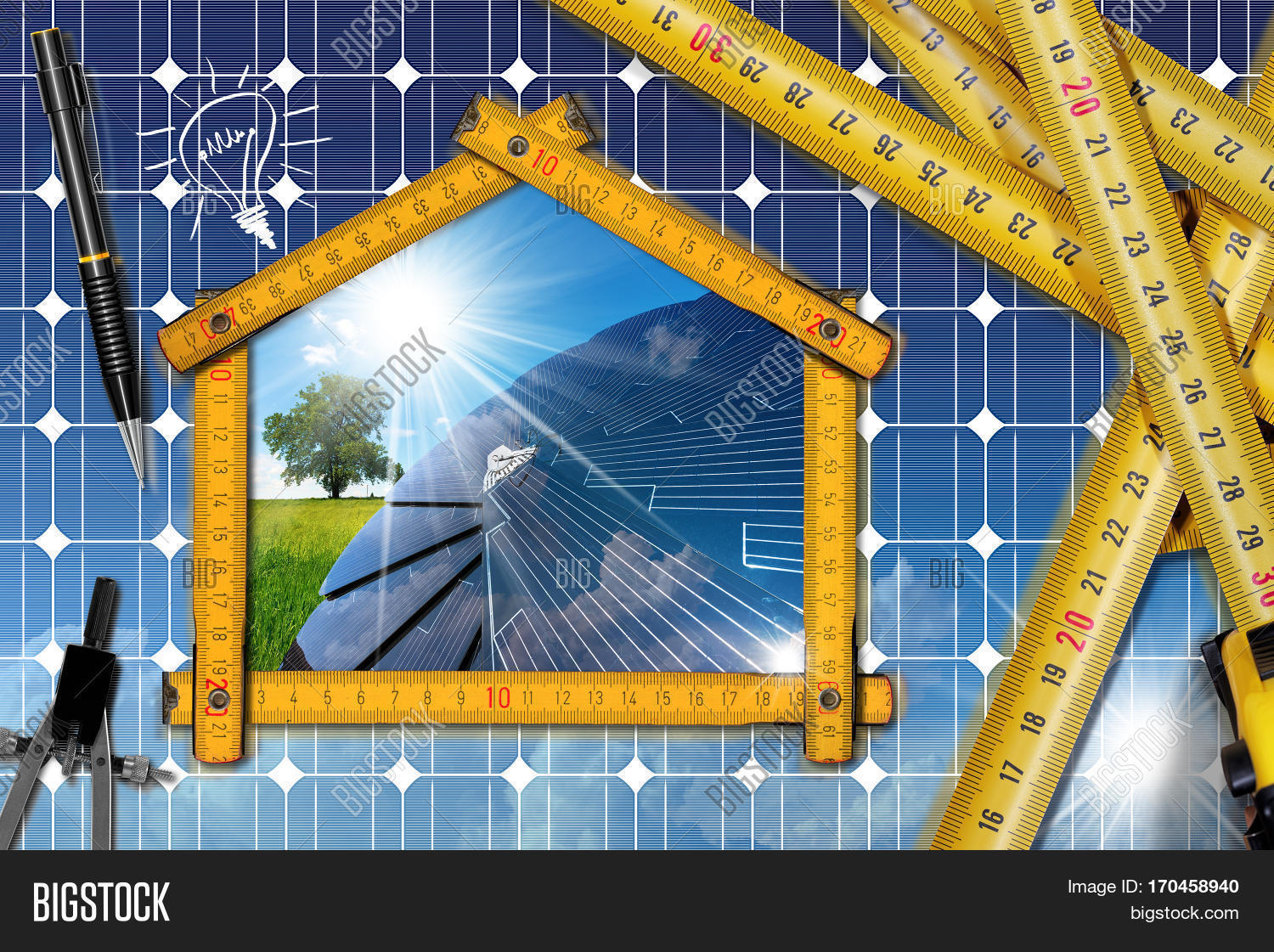 Wooden Ruler On Desk Image & Photo (Free Trial) | Bigstock