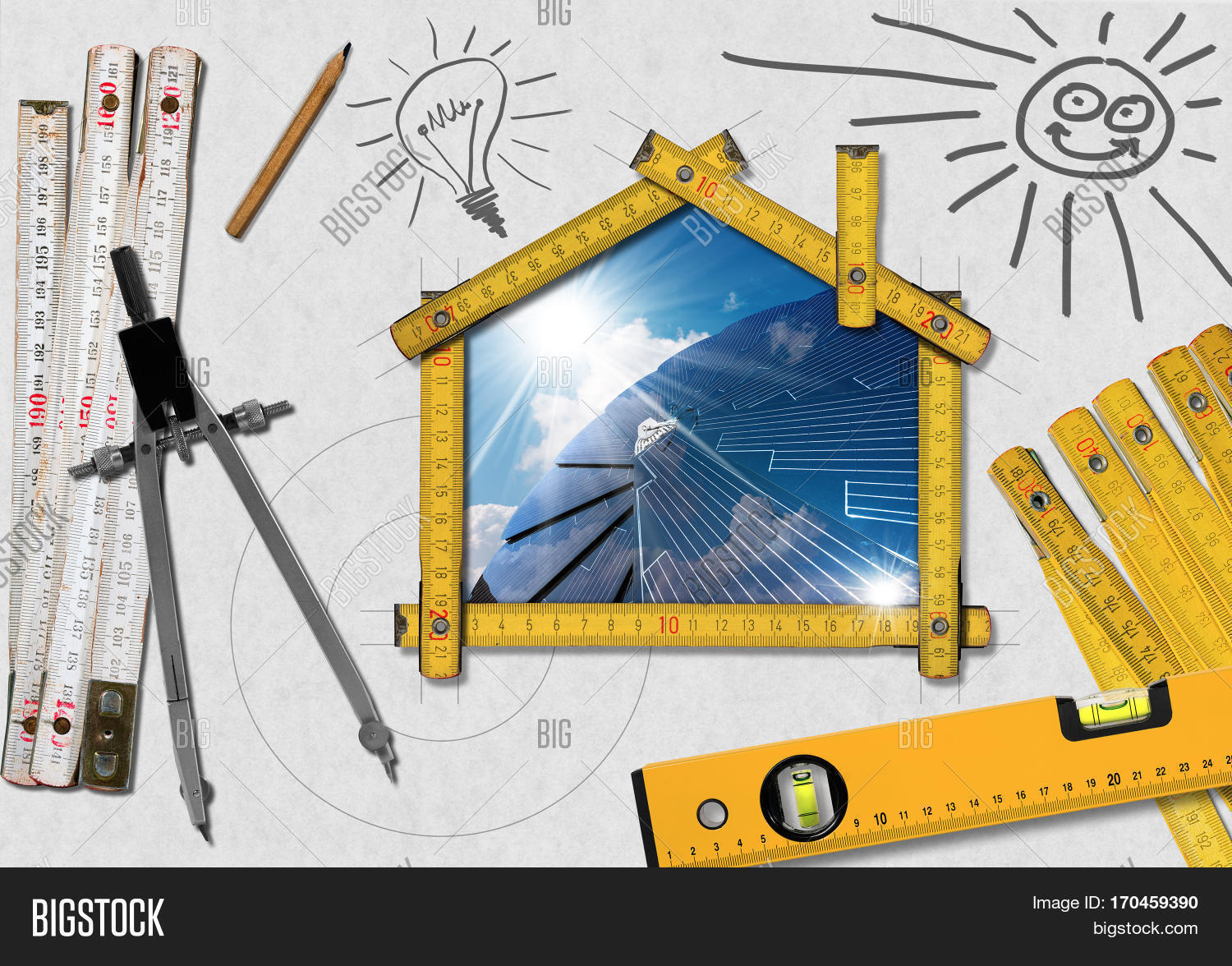 Wooden Ruler On Desk Image & Photo (Free Trial) | Bigstock