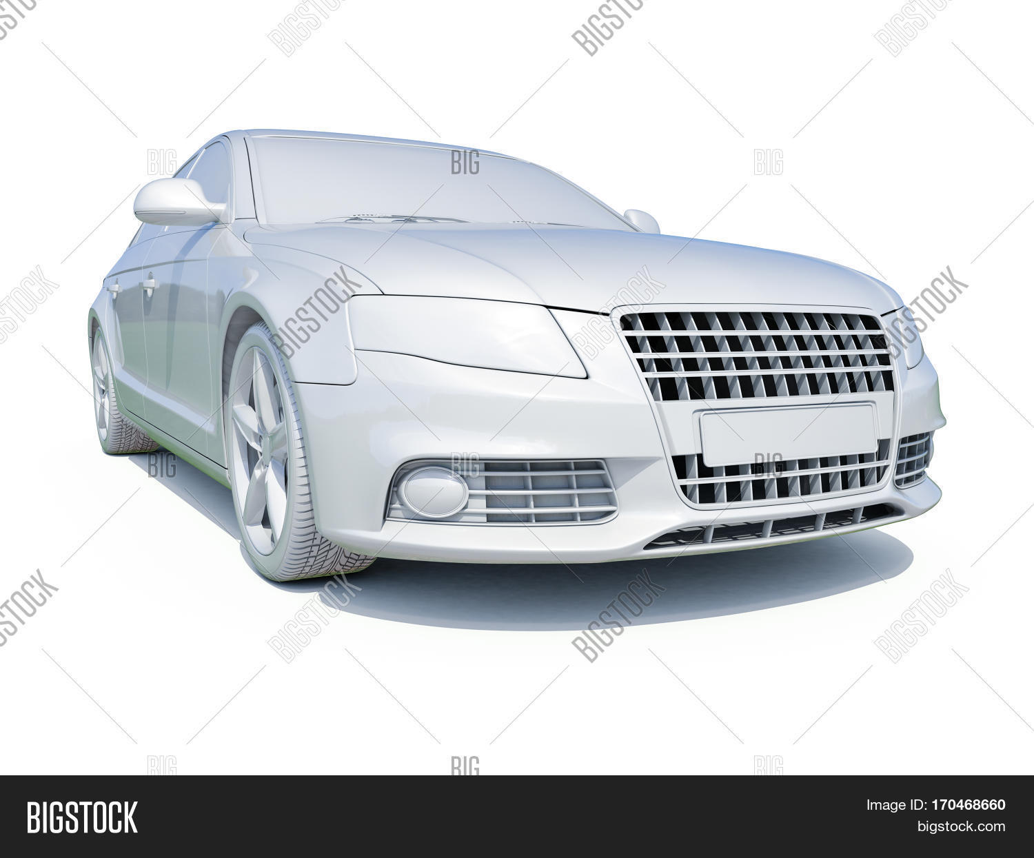 3d Render: Car White Image & Photo (Free Trial) | Bigstock