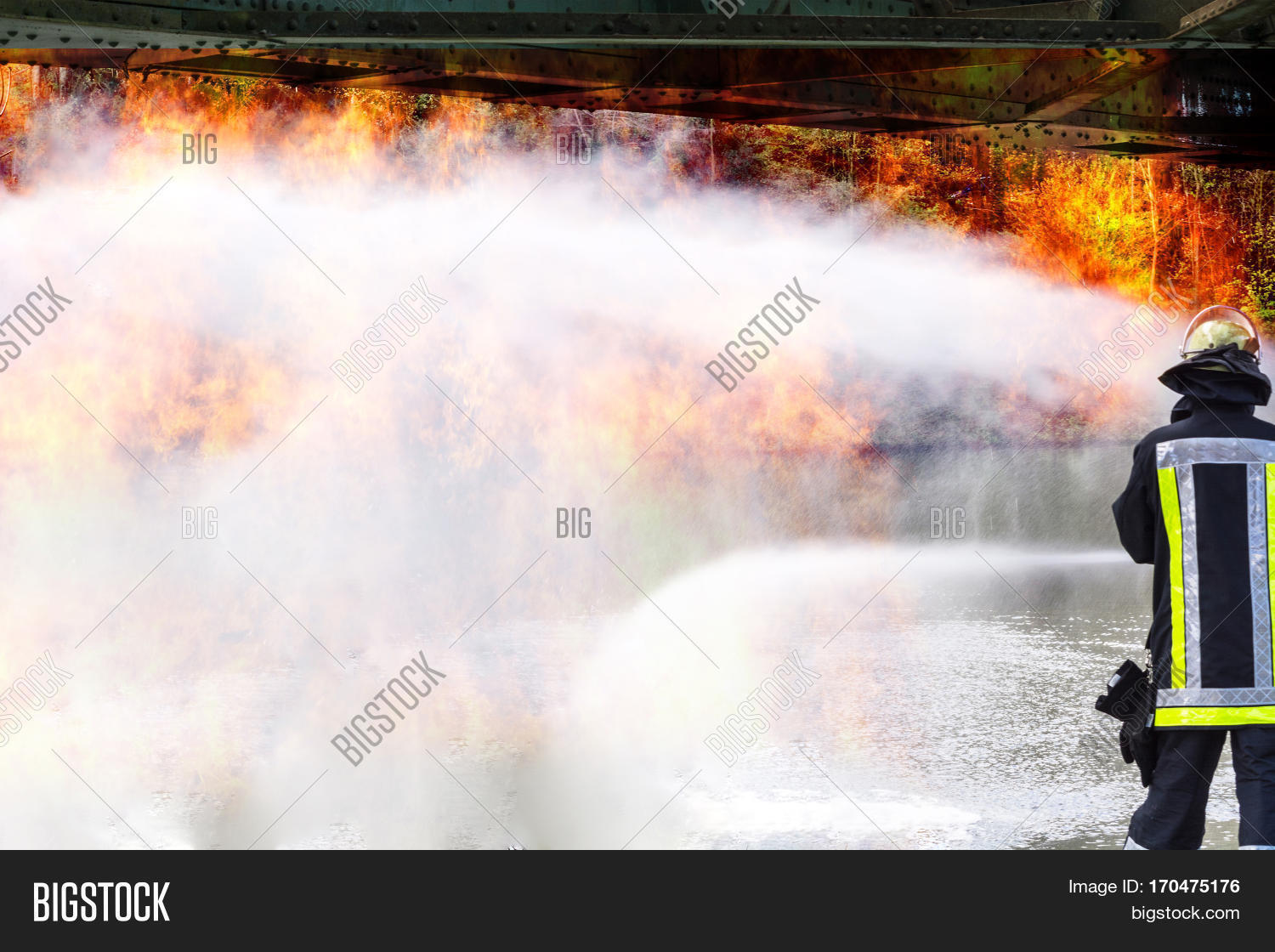 Fire Brigade Spray Image & Photo (Free Trial) | Bigstock