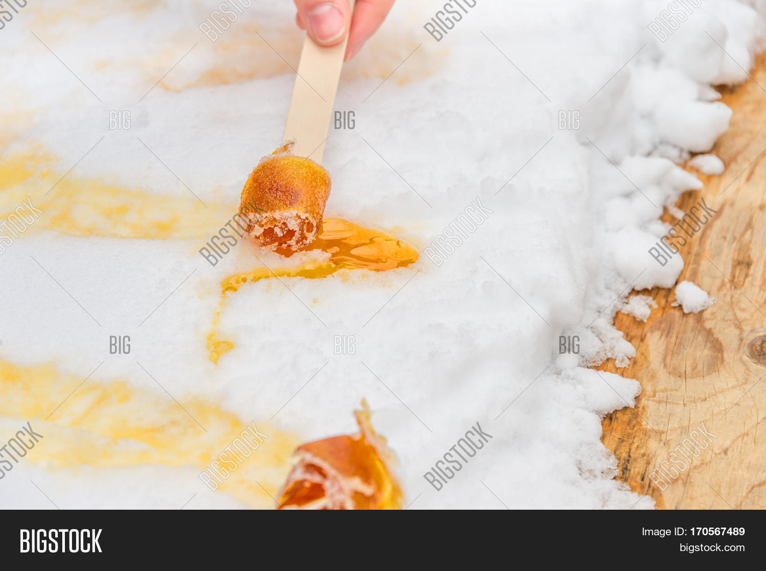 Maple Taffy On Snow Image & Photo (Free Trial) | Bigstock