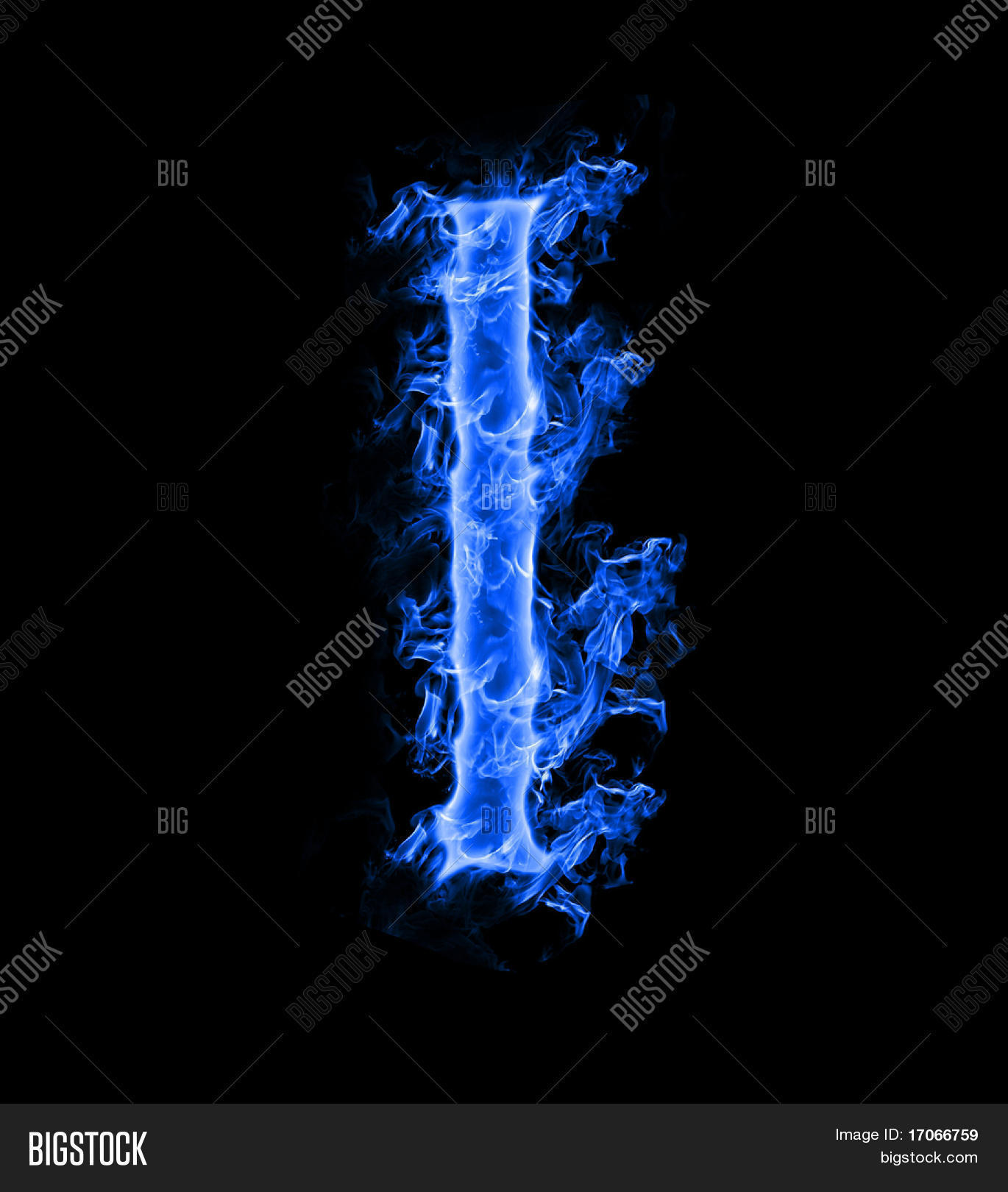Blue Smoke Letter "" Image & Photo (Free Trial) | Bigstock