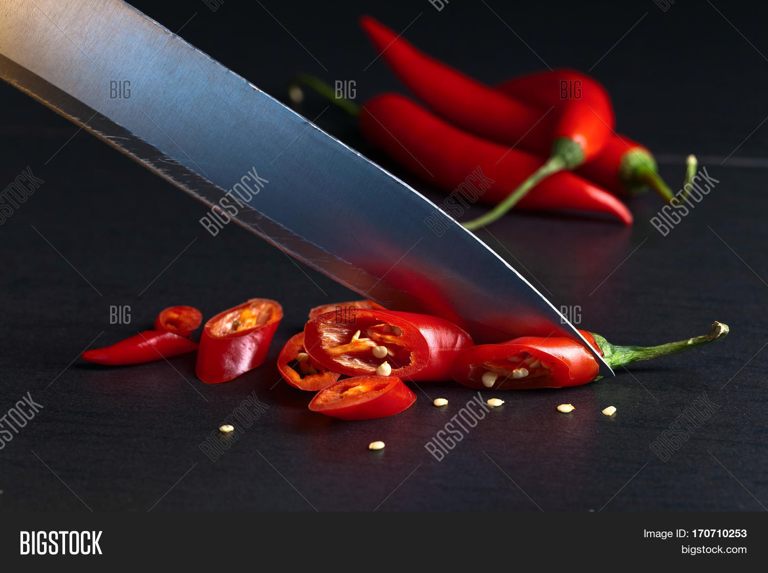 Knife Red Chilli Image & Photo (Free Trial) | Bigstock