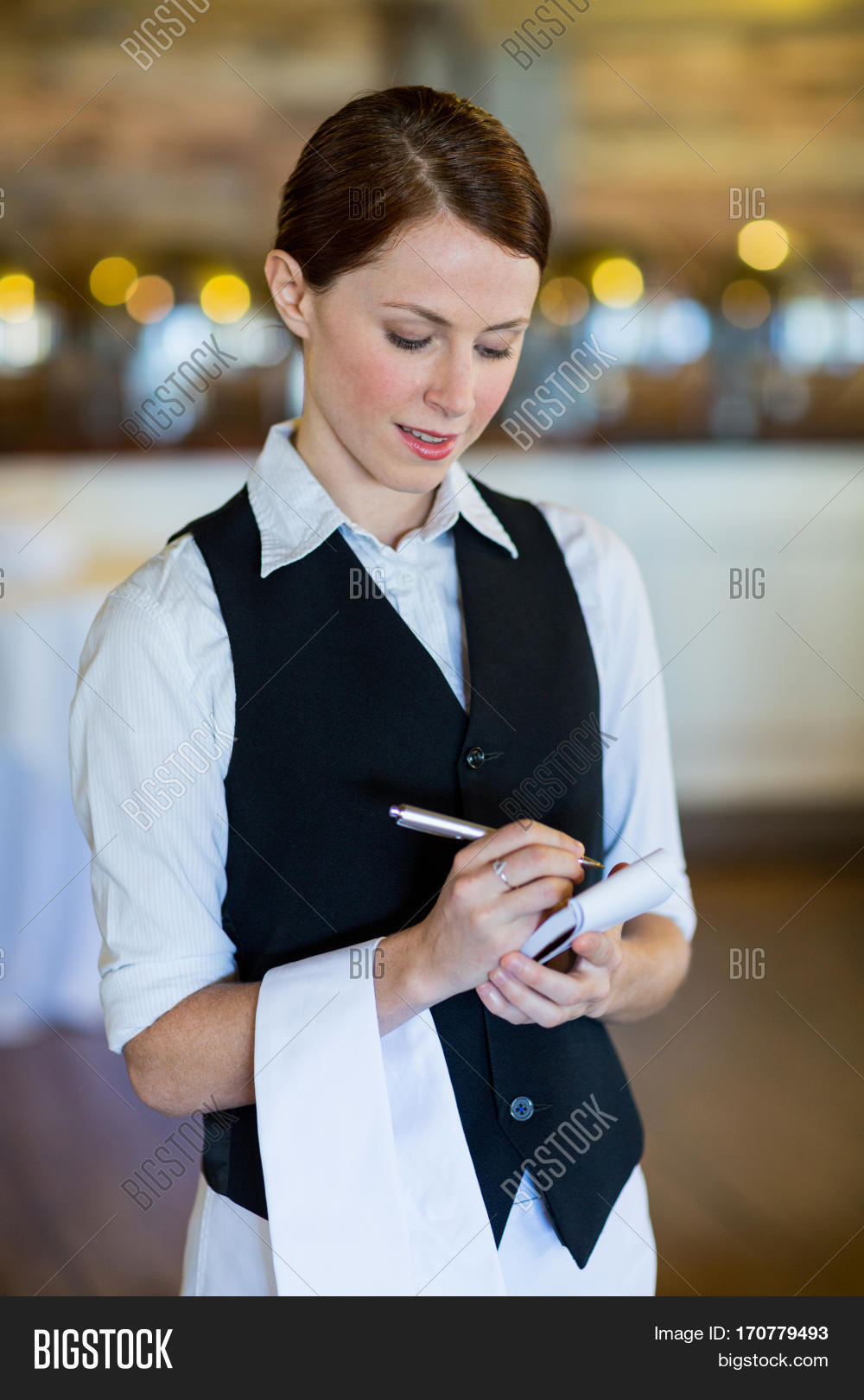 Smiling Waitress Image & Photo (Free Trial) | Bigstock