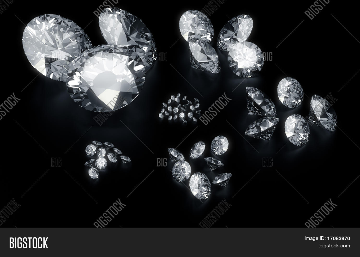 3d Rendering Diamonds Image & Photo (Free Trial) | Bigstock