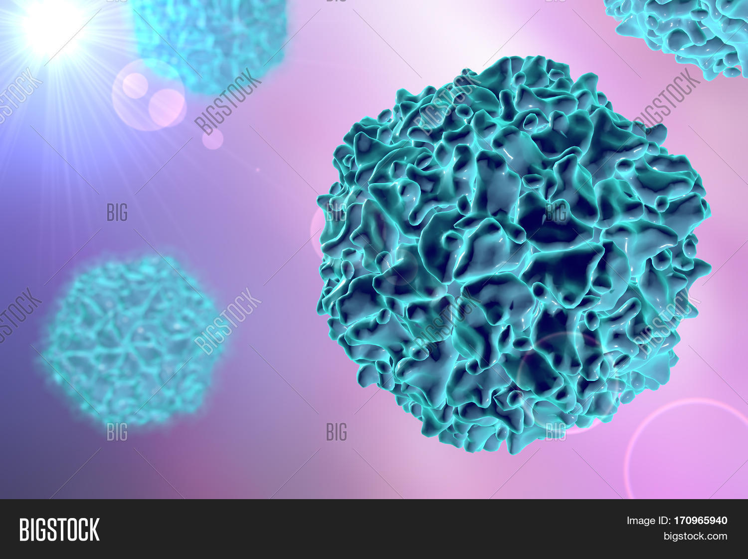 Poliovirus On Colorful Image & Photo (Free Trial) | Bigstock