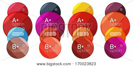 Set Round Option Vector & Photo (Free Trial) | Bigstock
