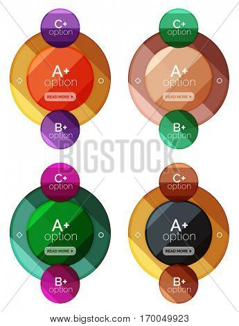 Set Round Option Vector & Photo (Free Trial) | Bigstock