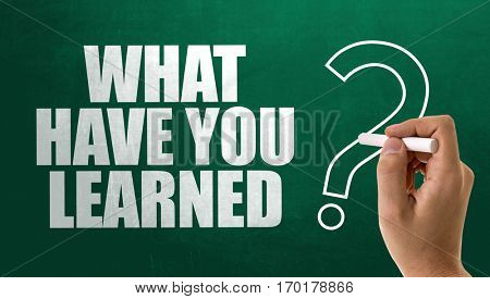 What Have You Learned Image & Photo (Free Trial) | Bigstock