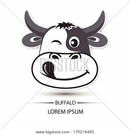 Buffalo Face Happy Vector & Photo (Free Trial) | Bigstock