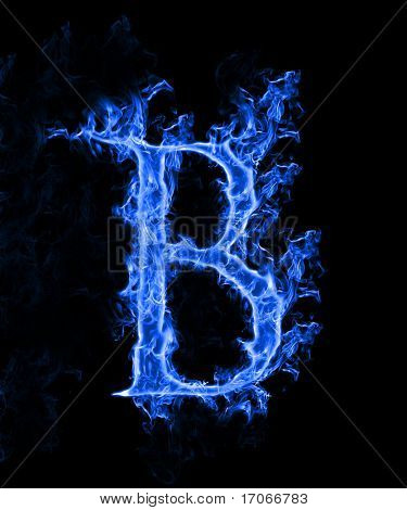 Blue Smoke Letter "B" Image & Photo (Free Trial) | Bigstock