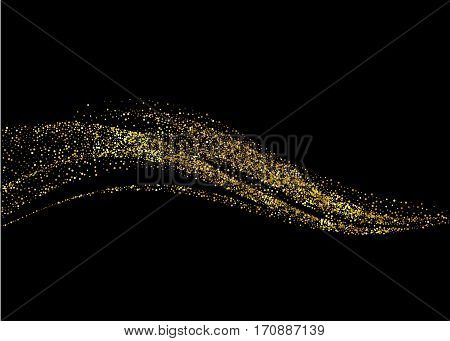 Gold Sparkles On Vector & Photo (Free Trial) | Bigstock