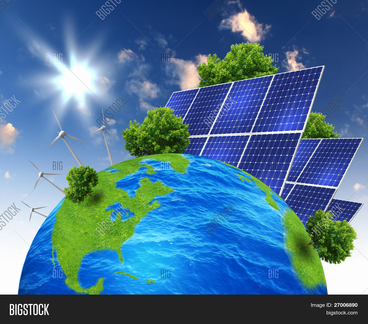 Collage Solar Image & Photo (Free Trial) | Bigstock