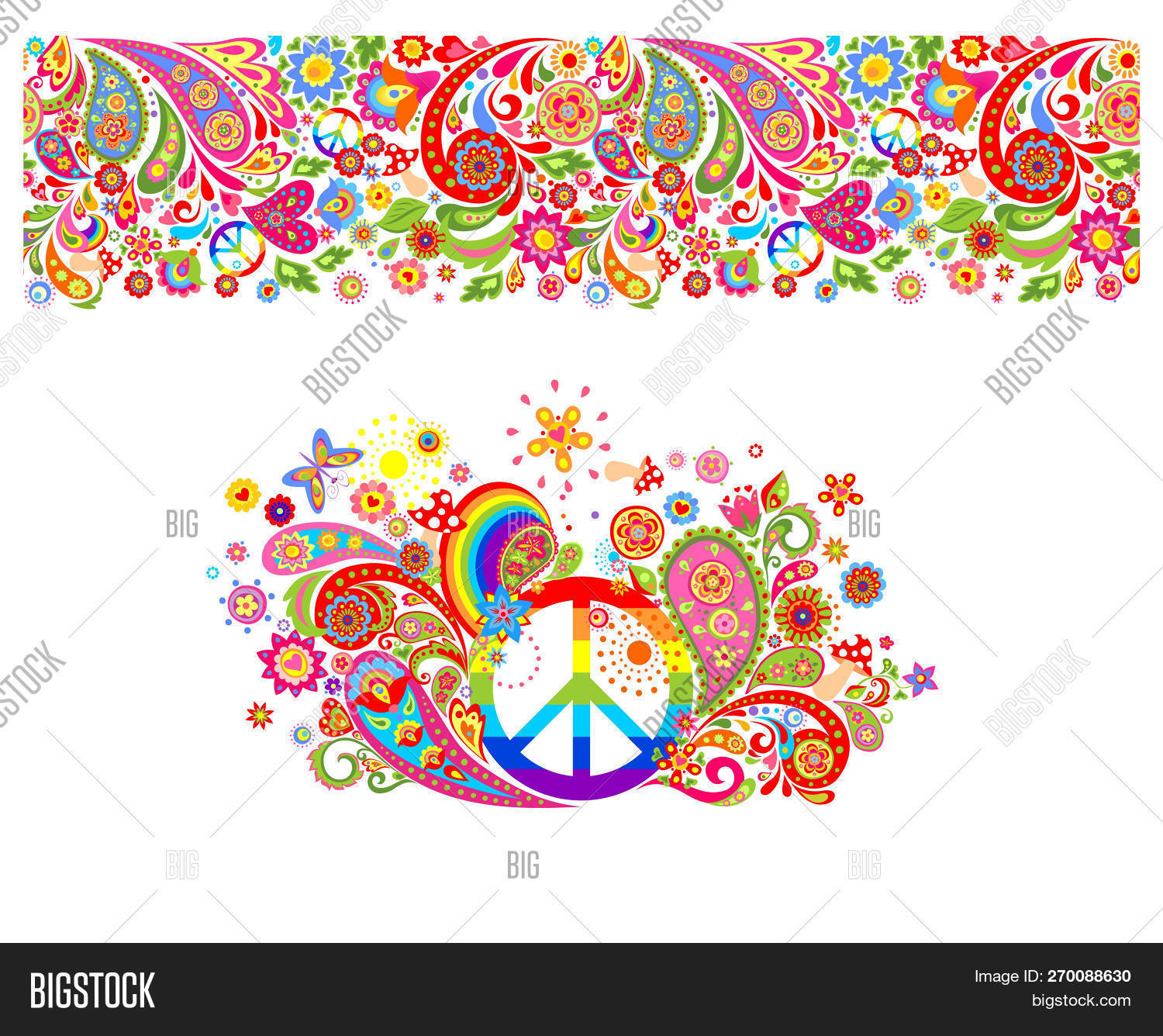 Shirt Print Hippie Image & Photo (Free Trial) | Bigstock