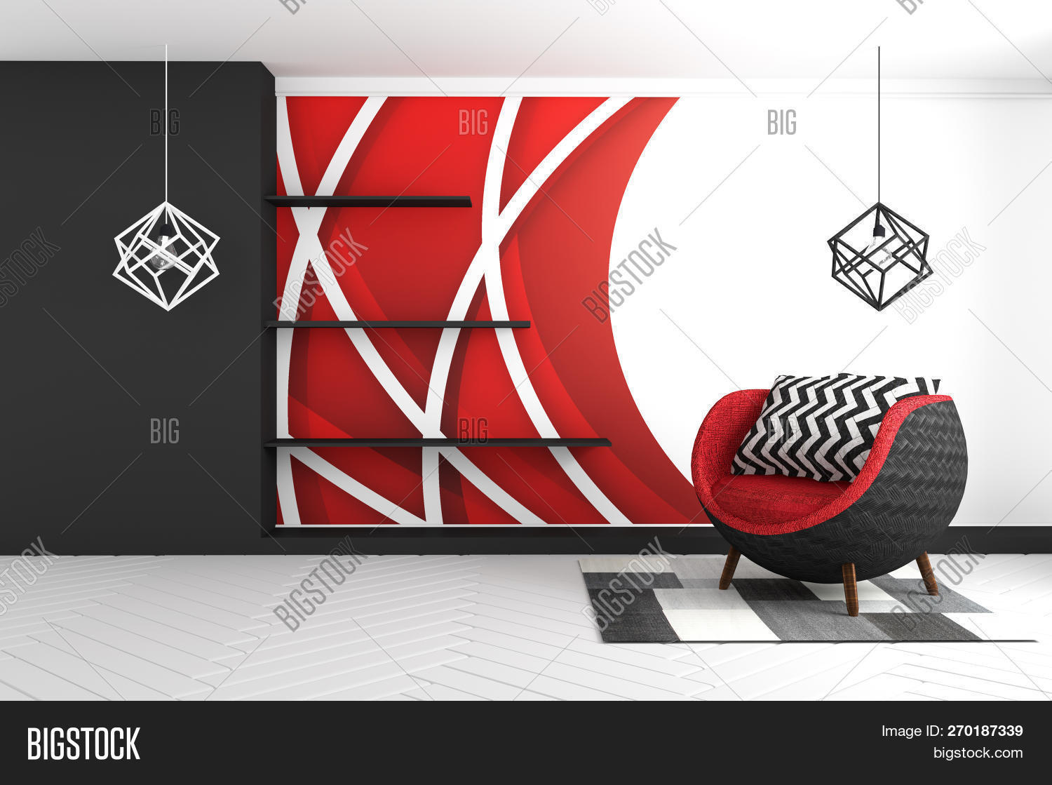 Red Graphic Wall Image & Photo (Free Trial) | Bigstock