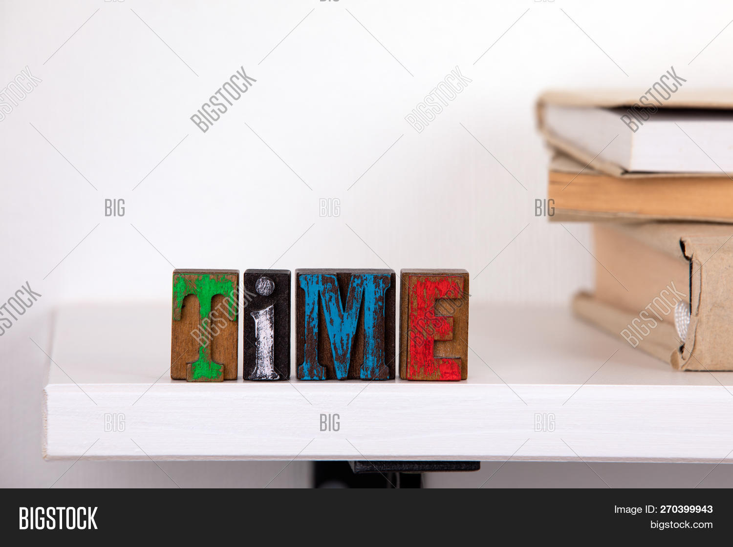 Time Word Colored Image & Photo (Free Trial) | Bigstock