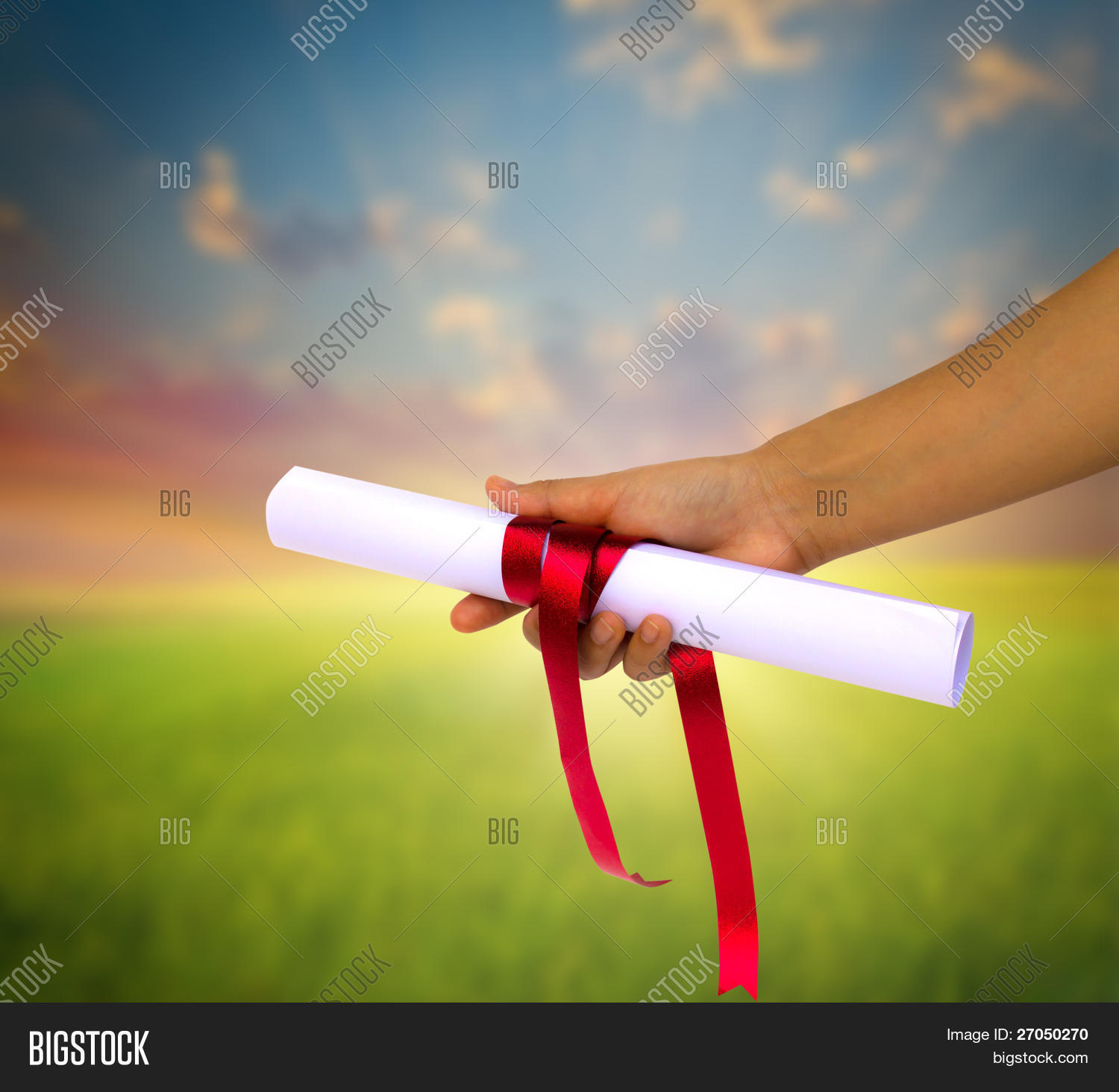 Hand Holding Diploma Image & Photo (Free Trial) | Bigstock