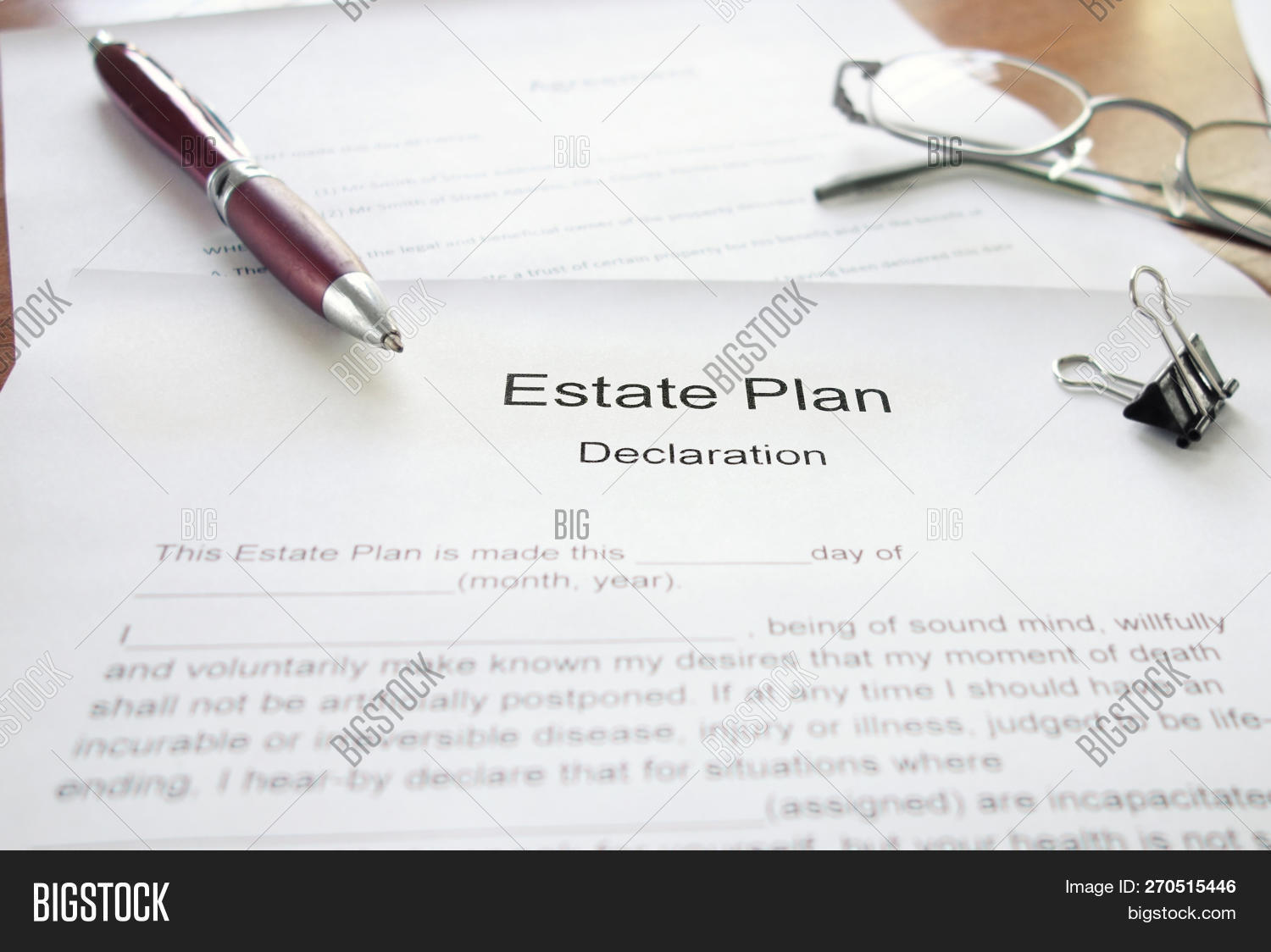 Estate Plan Document Image & Photo (Free Trial) | Bigstock