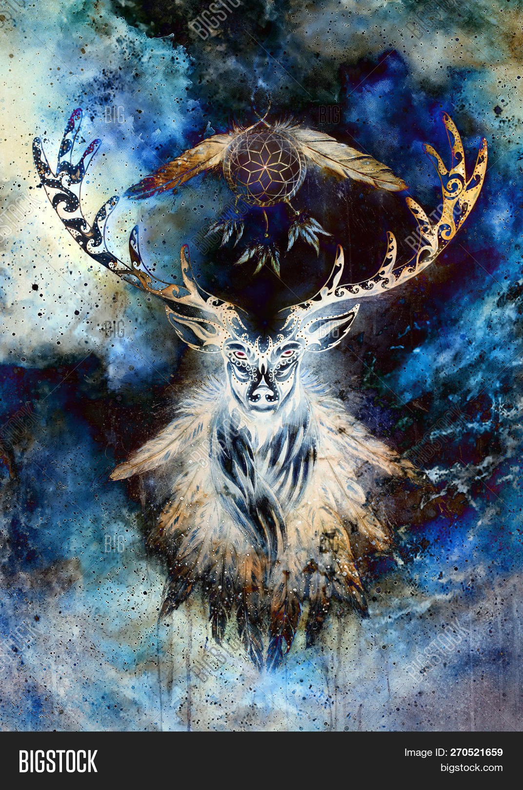 Sacred Ornamental Deer Image & Photo (Free Trial) | Bigstock