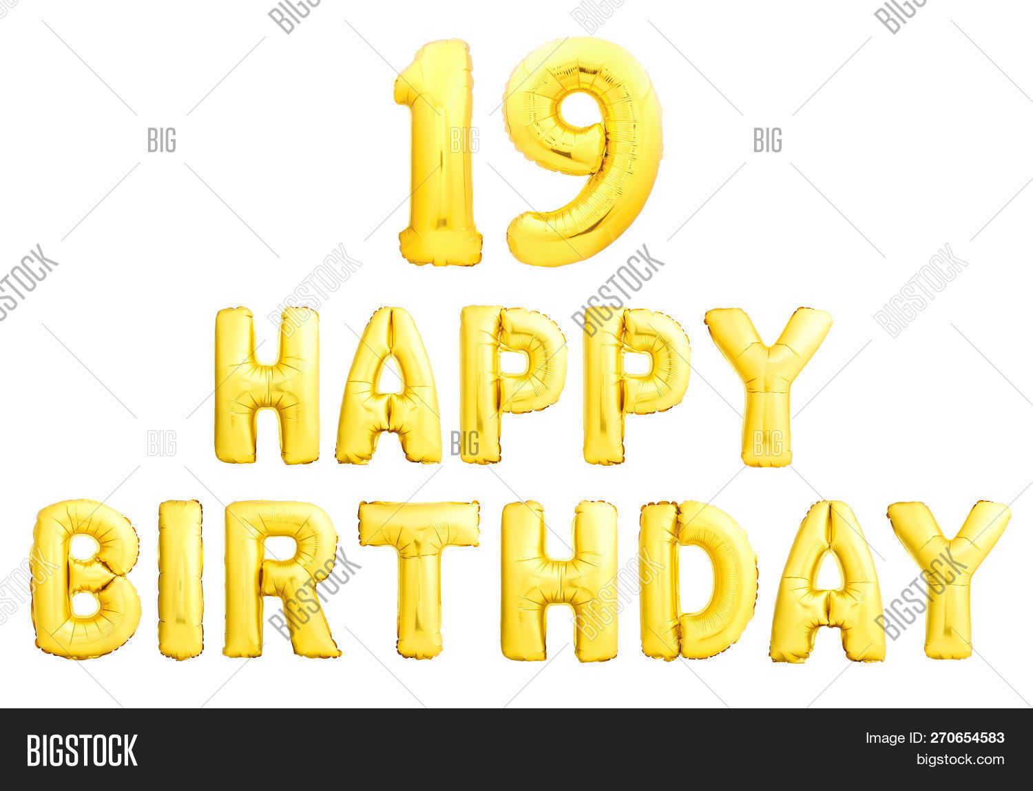 Happy Birthday 19 Image & Photo (Free Trial) | Bigstock