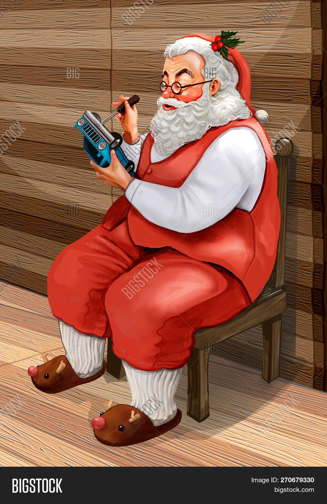 Hand Drawn Santa Claus Image & Photo (Free Trial) | Bigstock