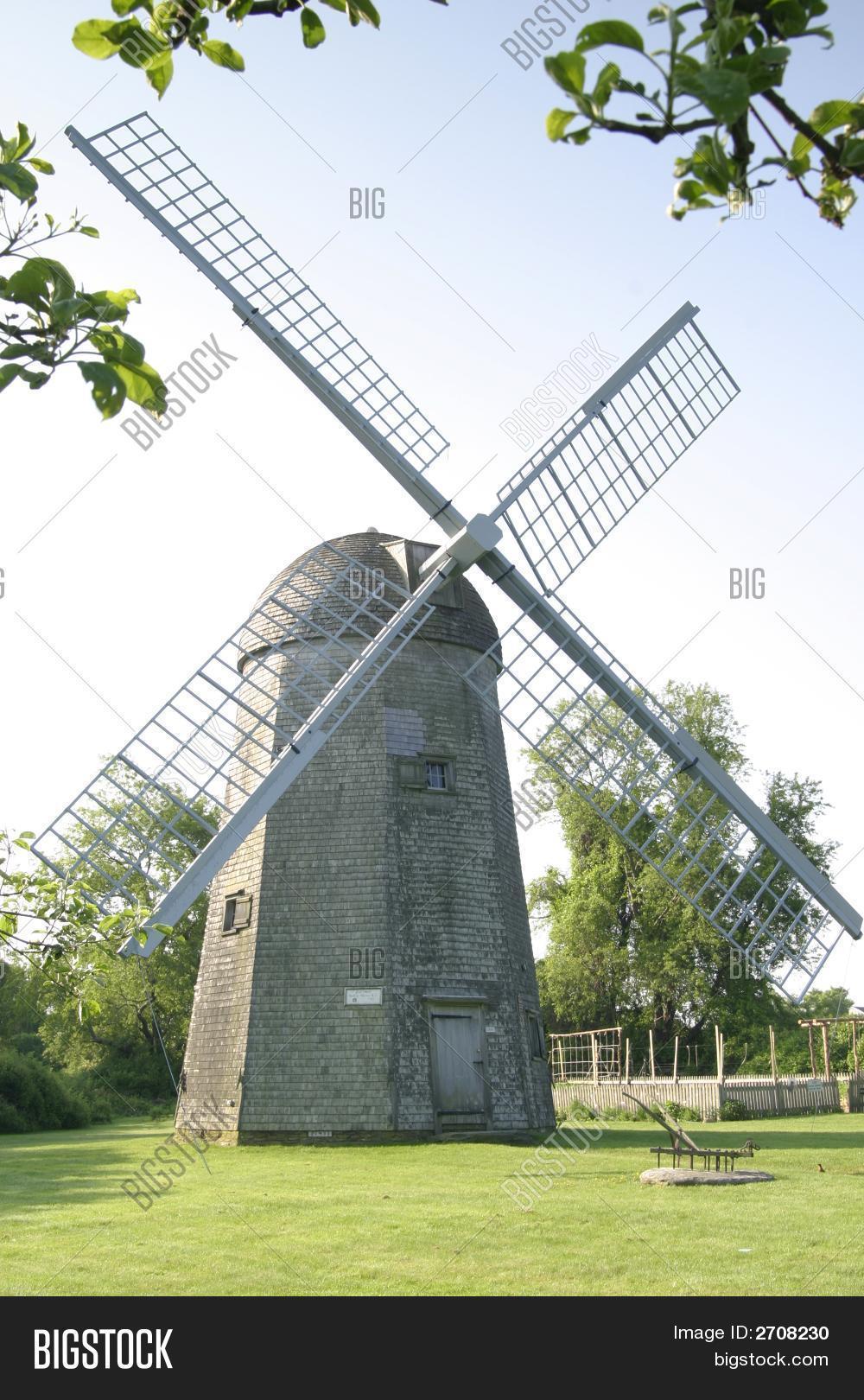 Old Stone Windmill Image & Photo (Free Trial) | Bigstock