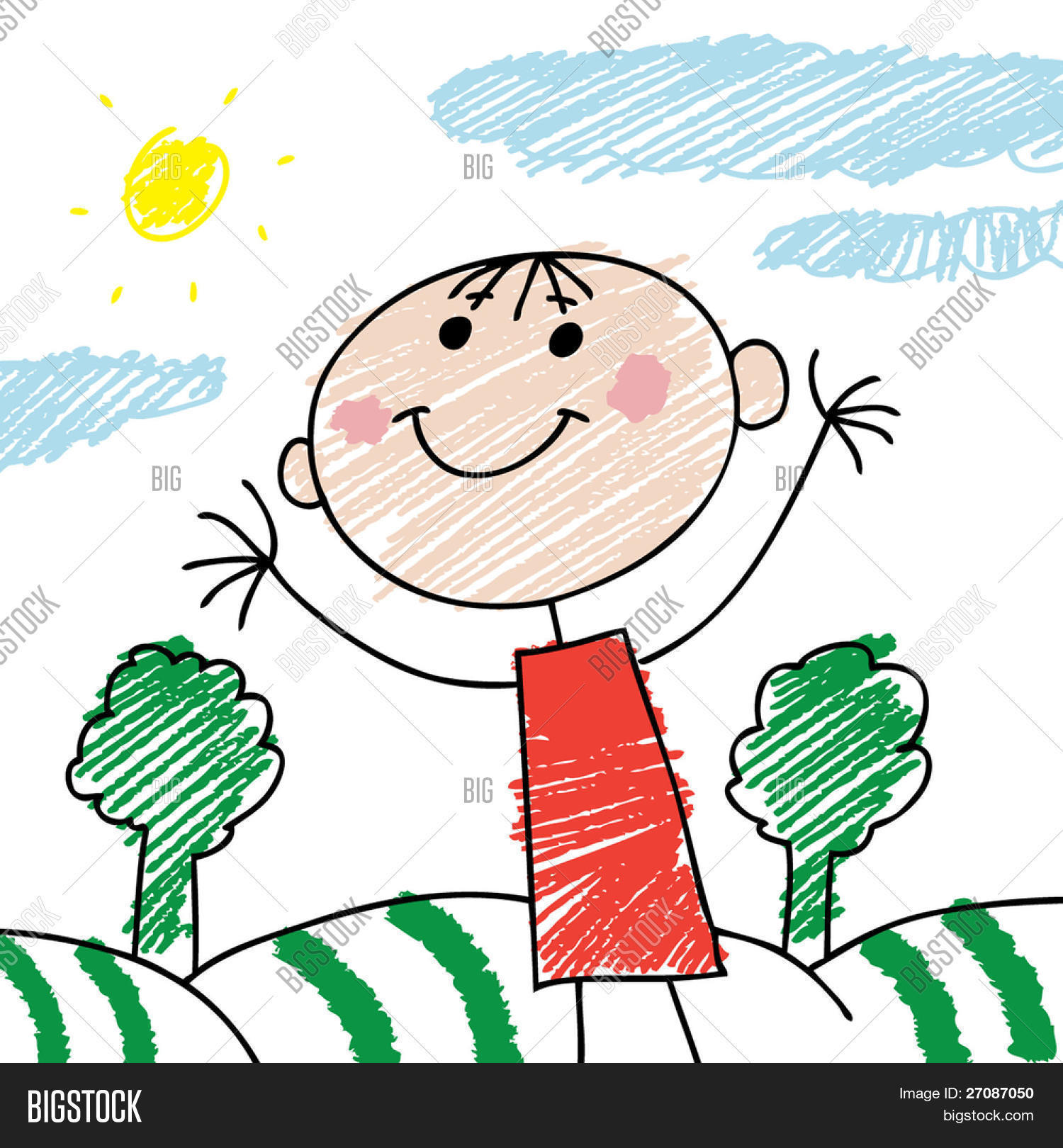 Stick Figure Style Vector & Photo (Free Trial) | Bigstock