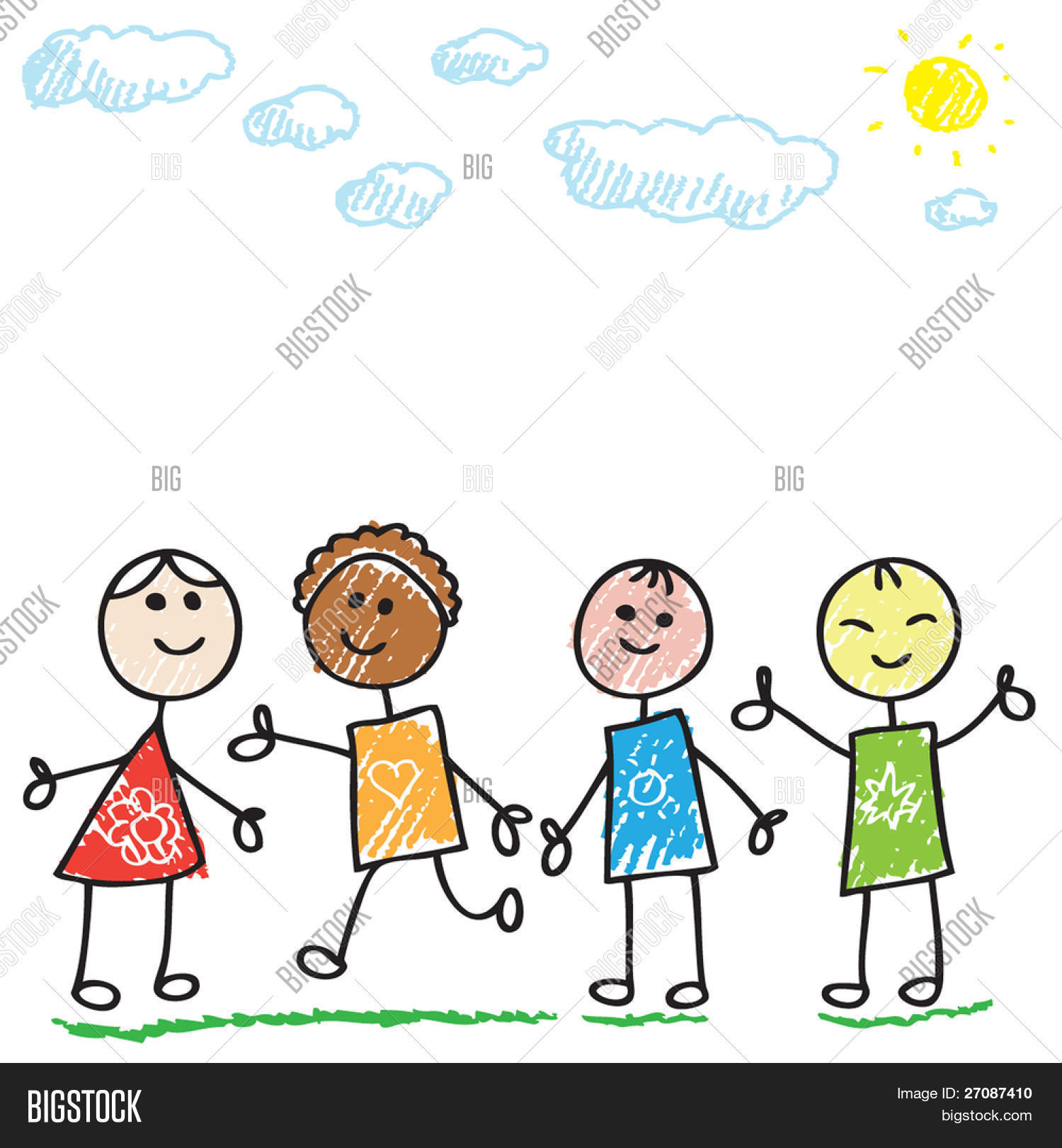 Doodle Children Vector & Photo (Free Trial) | Bigstock