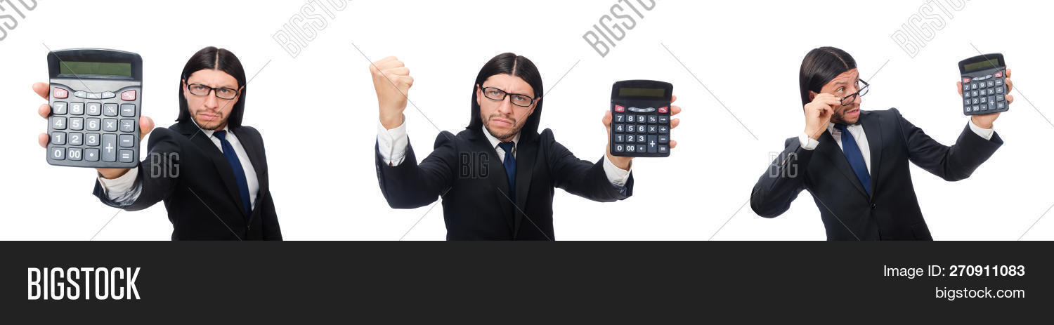 Man Calculator Image & Photo (Free Trial) | Bigstock