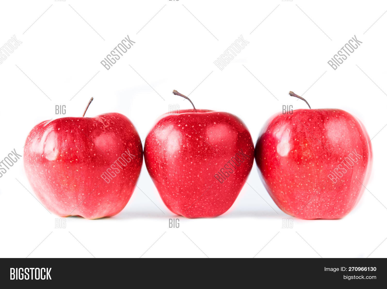 Three Red Apples On Image & Photo (Free Trial) | Bigstock