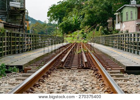Train Track Crossing Image & Photo (Free Trial) | Bigstock