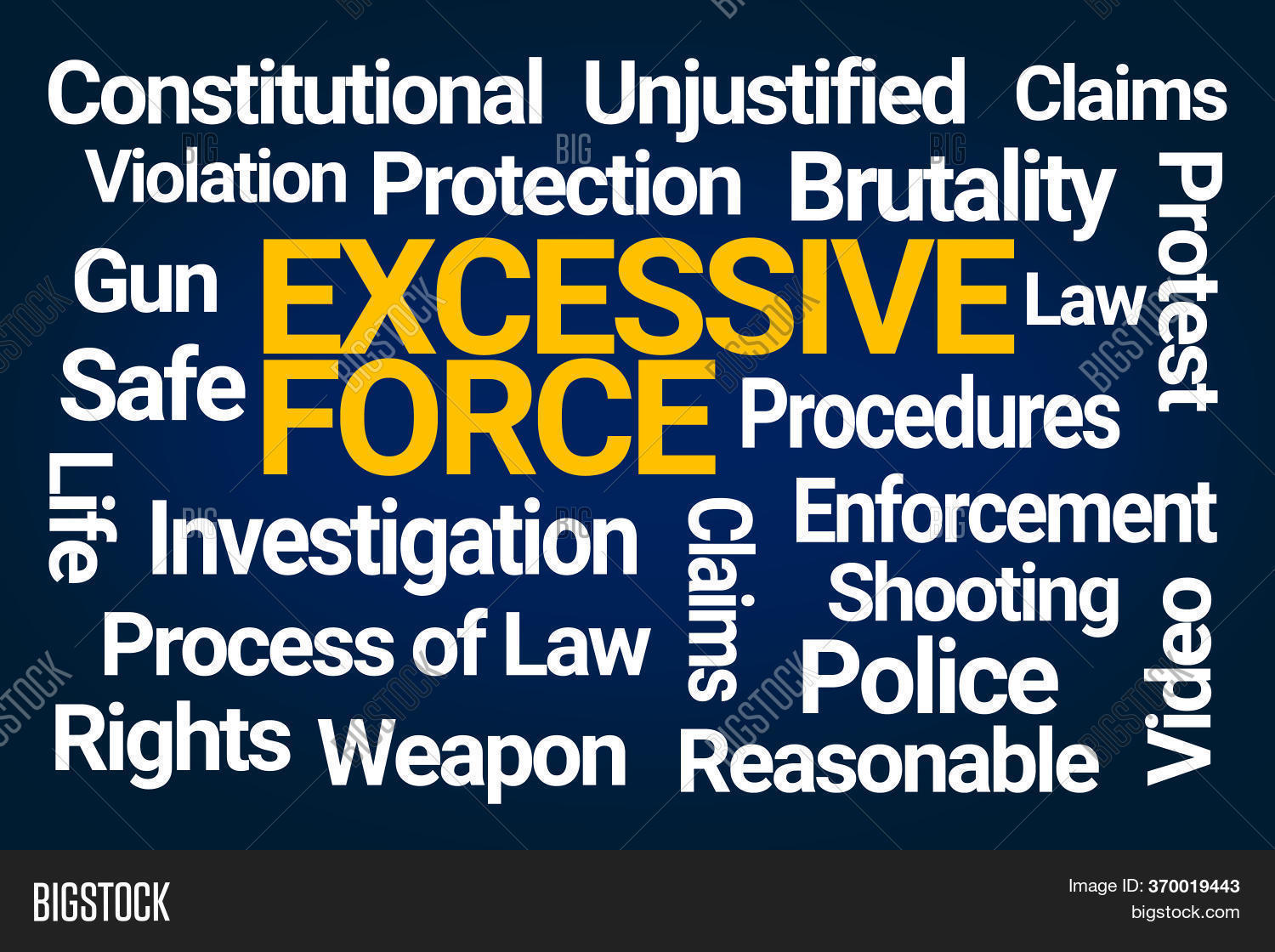 Excessive Force Word Image & Photo (Free Trial) | Bigstock