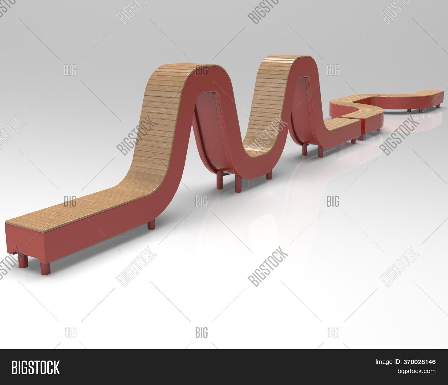3d Image Bench Line Image & Photo (Free Trial) | Bigstock
