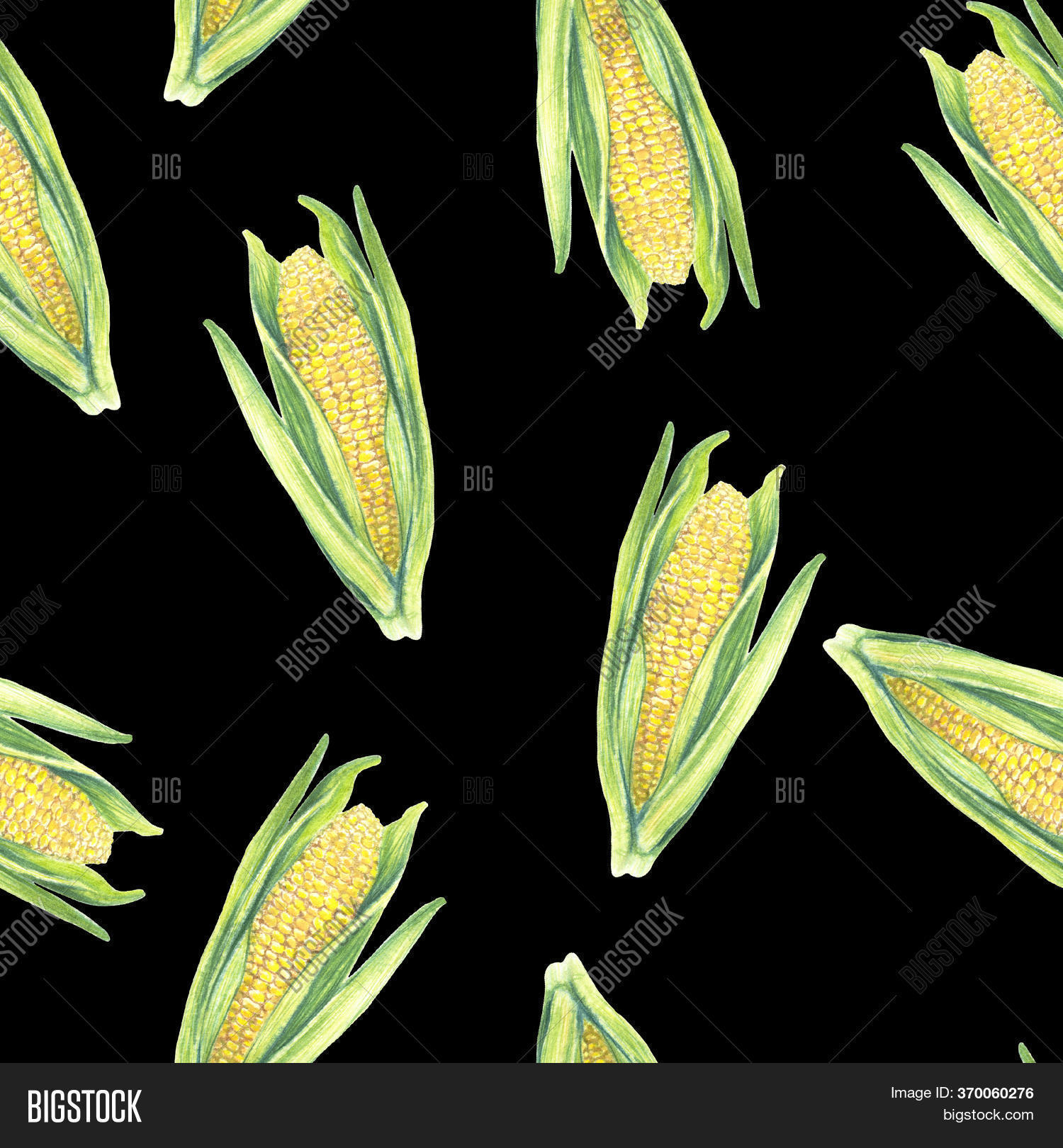 Seamless Pattern Corn Image & Photo (Free Trial) | Bigstock