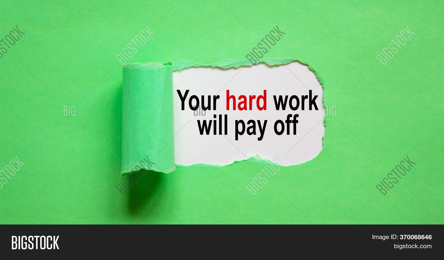 Text 'your Hard Work Image & Photo (Free Trial) | Bigstock