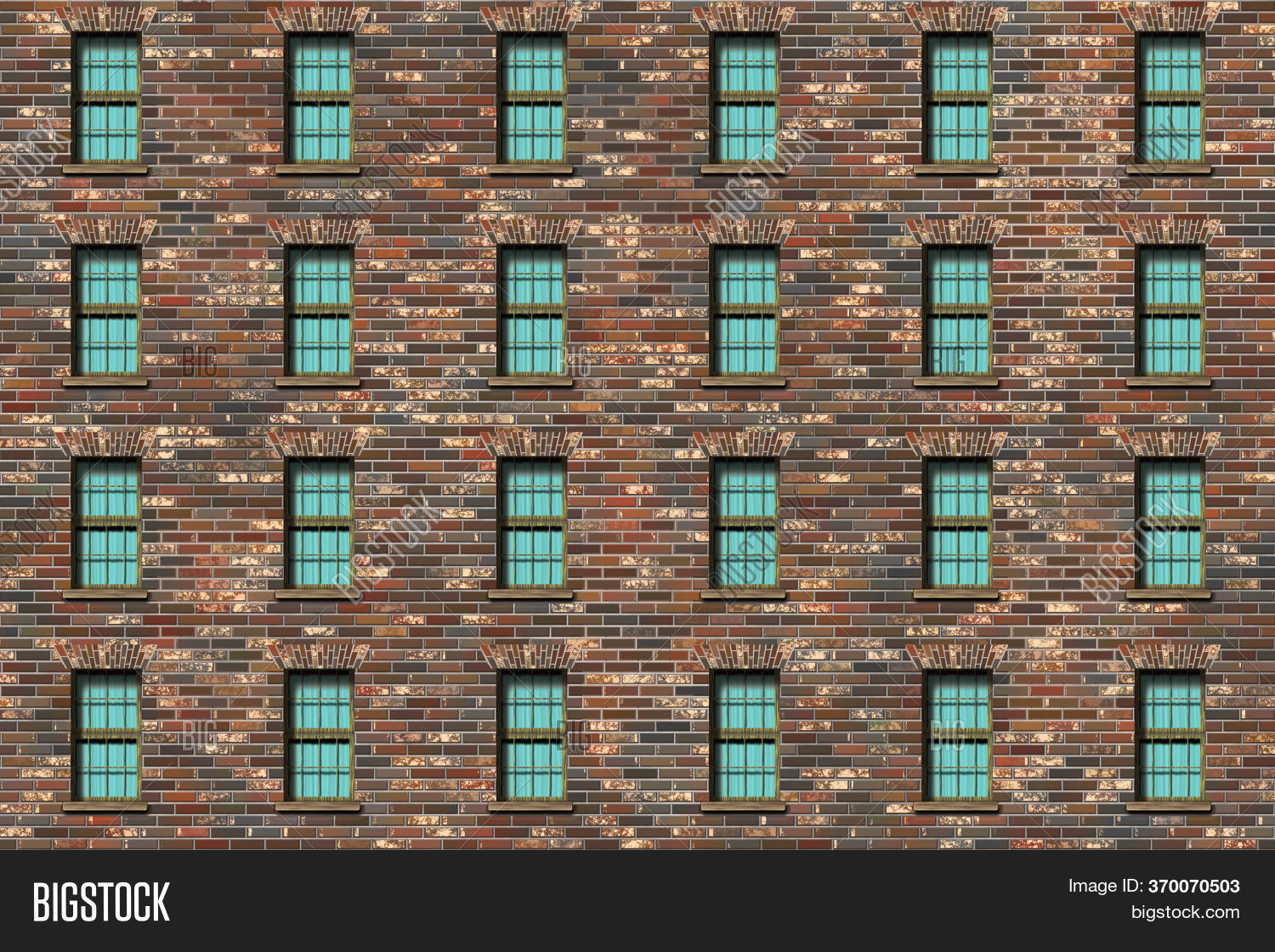 Brick Wall- 3D Image & Photo (Free Trial) | Bigstock